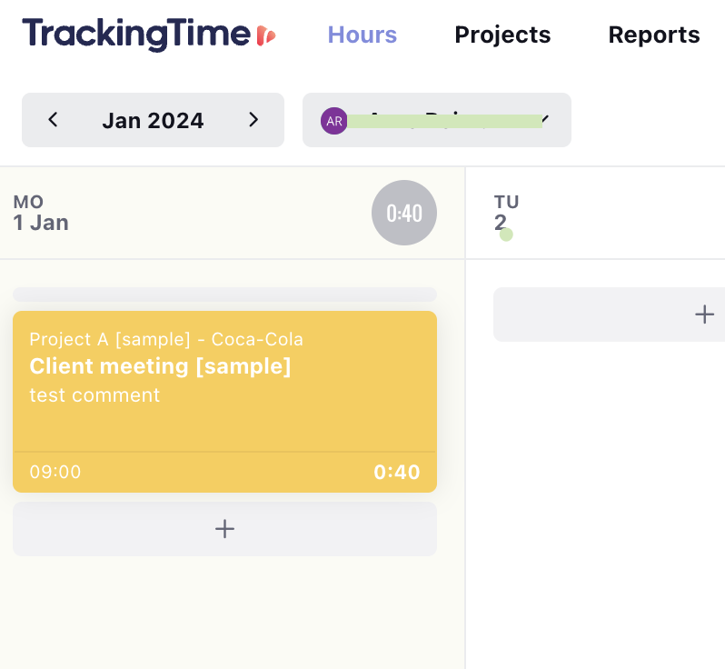 How to connect to TrackingTime