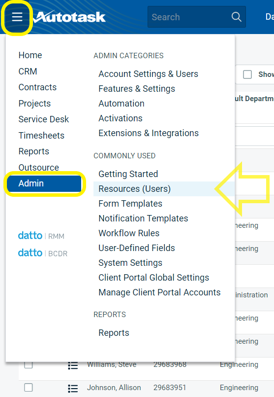 How to connect to Autotask