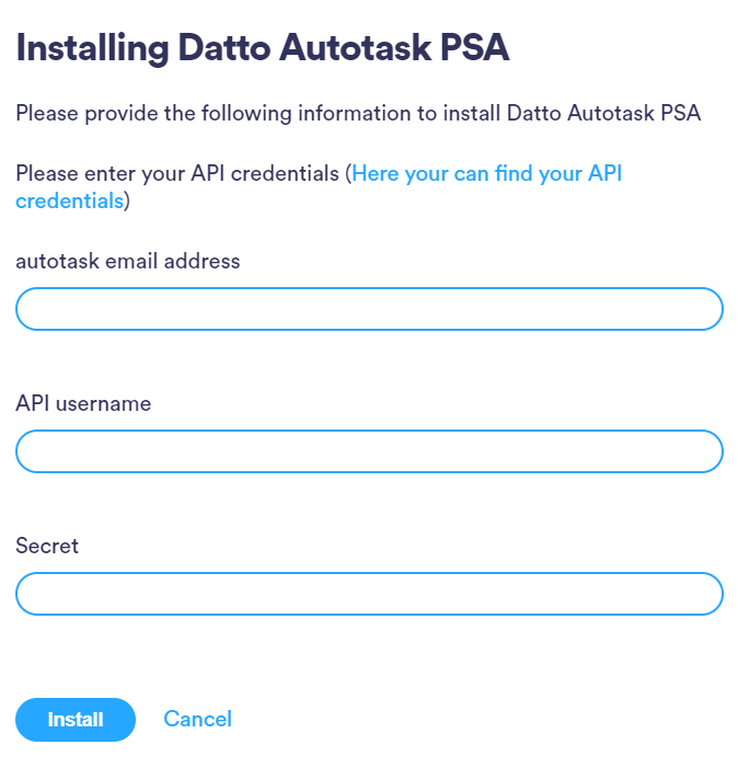 How to connect to Autotask