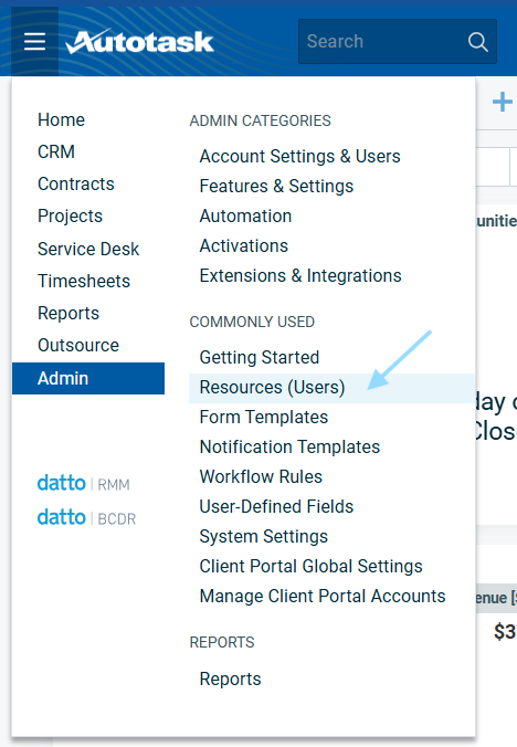 How to connect to Autotask