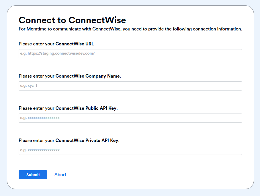 How to Connect to ConnectWise