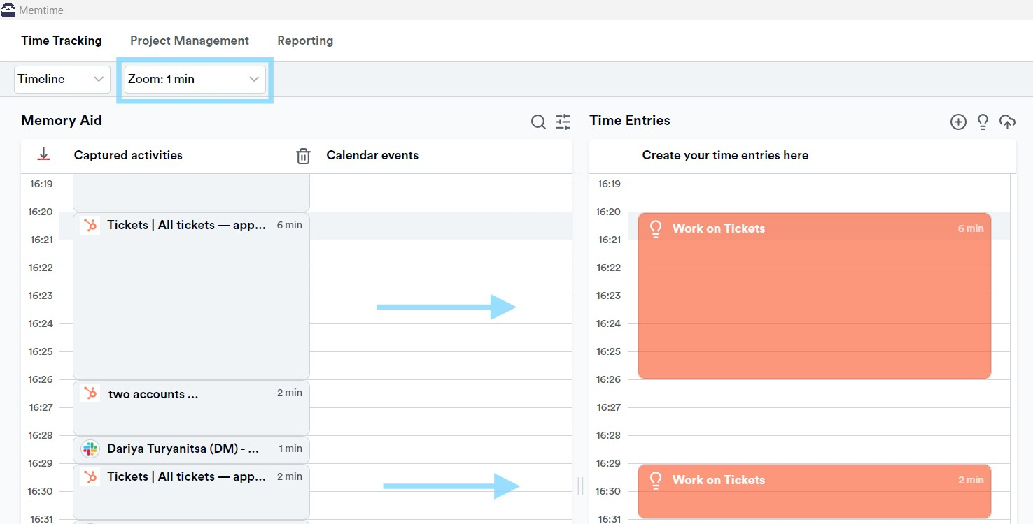 How to use Time Entry Suggestions in Memtime